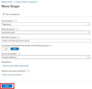 Habilitando registro automático de dispositivos no Microsoft Intune ...