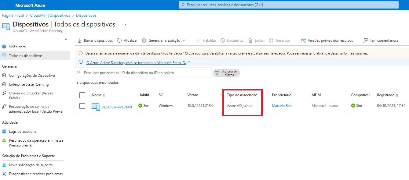 Registro manual de dispositivos no Microsoft Intune - CloudMTI